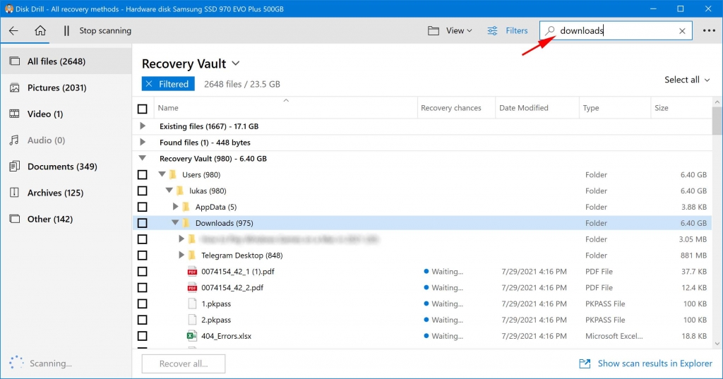 How to Recover Deleted Download Files and Folder on Windows 10