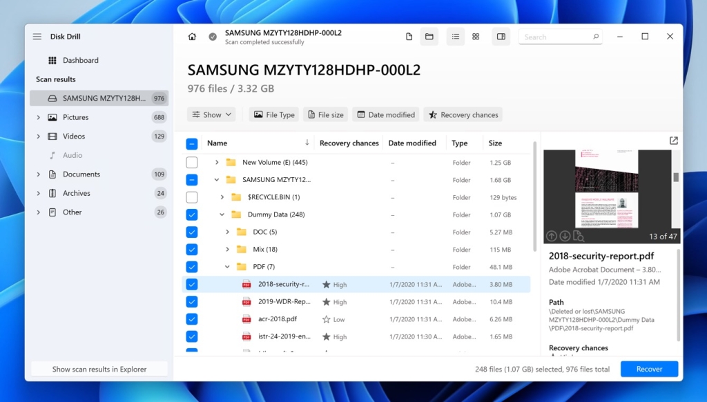 How to Recover Deleted Files from Wiped Hard Drive | 3 Methods